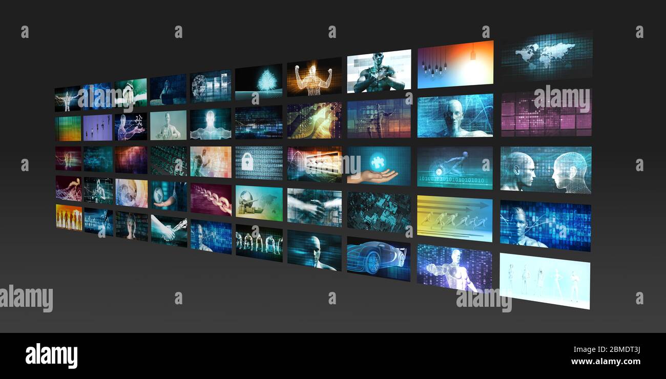 Interactive Media and Digital Entertainment as Art Stock Photo - Alamy