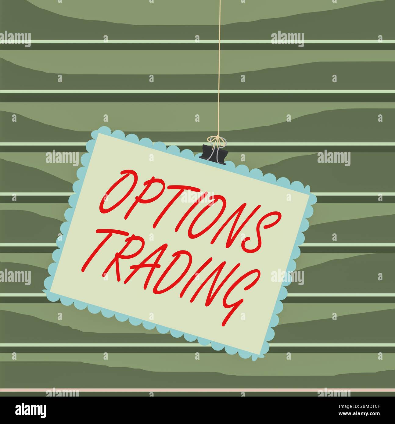 Conceptual hand writing showing Options Trading. Concept meaning ...