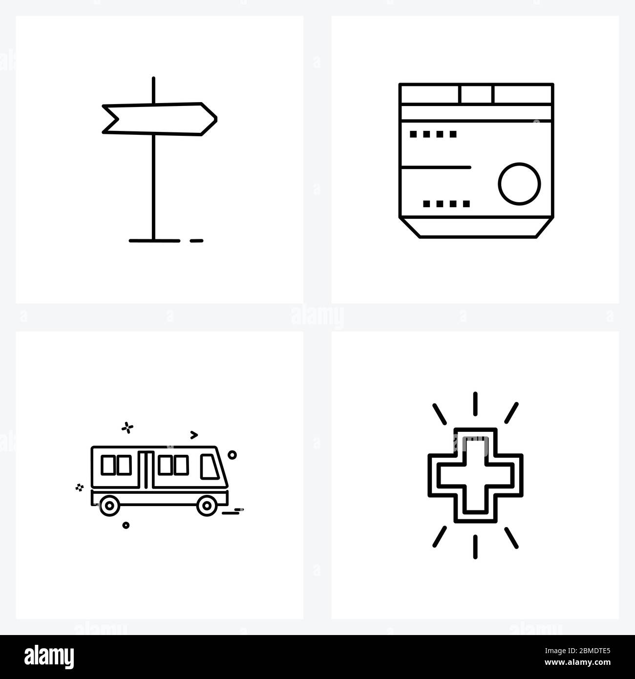4 Universal Icons Pixel Perfect Symbols of right direction arrow ...