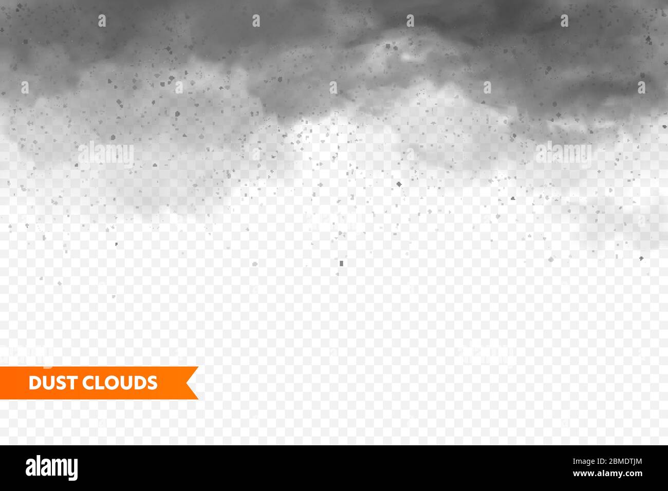 Realistic dust clouds. Sand storm. Polluted dirty air, smog. Vector ...