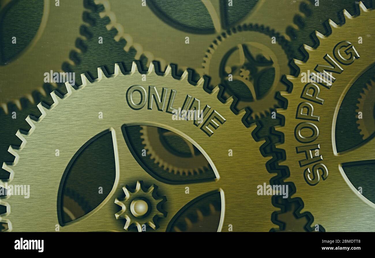 Conceptual hand writing showing Online Shopping. Concept meaning allows ...