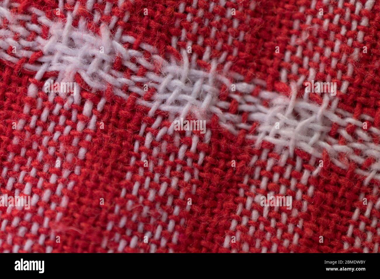 Red and white table napkins texture. Close up. Background of a textile ...