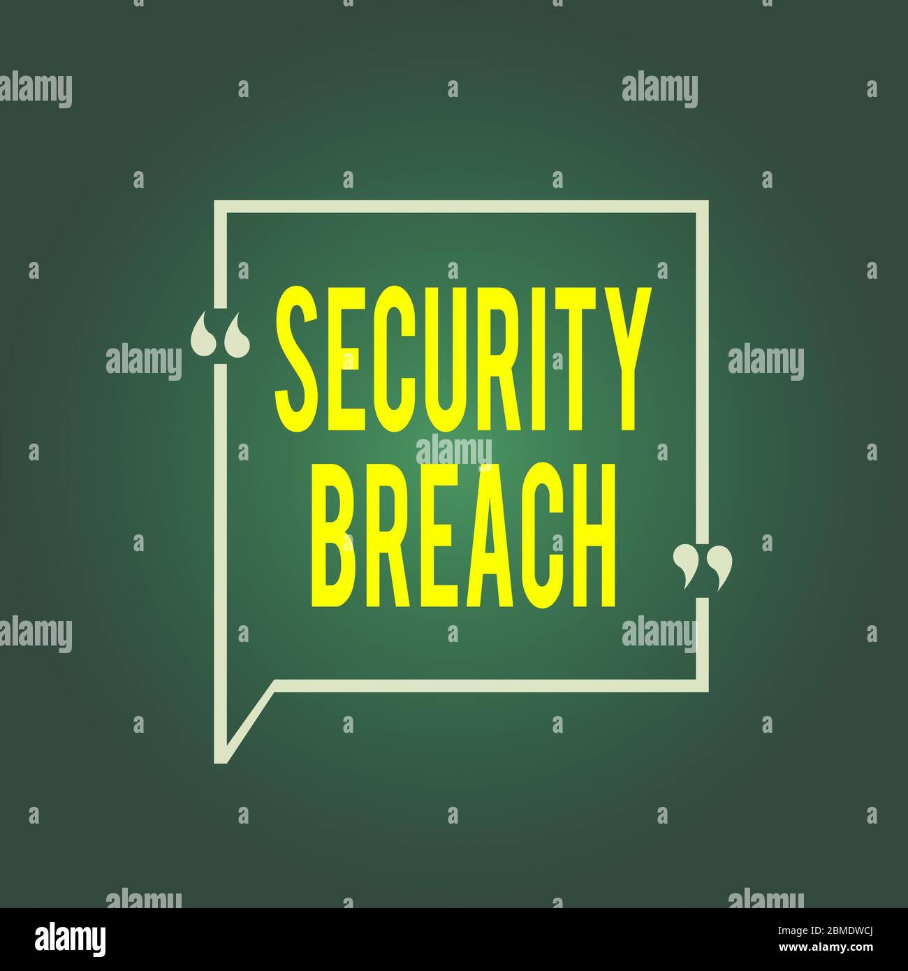 Text sign showing Security Breach. Business photo showcasing incident ...