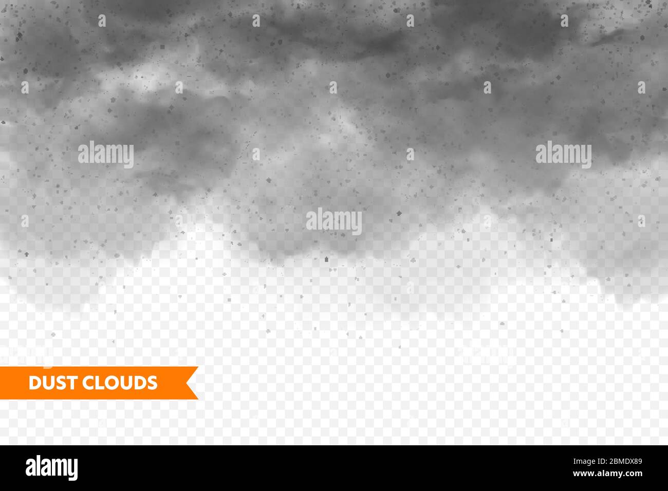Realistic dust clouds. Sand storm. Polluted dirty air, smog. Vector ...