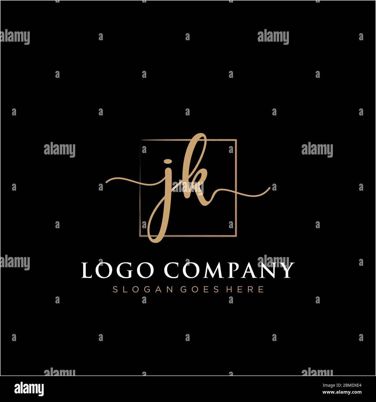 Jk font Stock Vector Images - Alamy