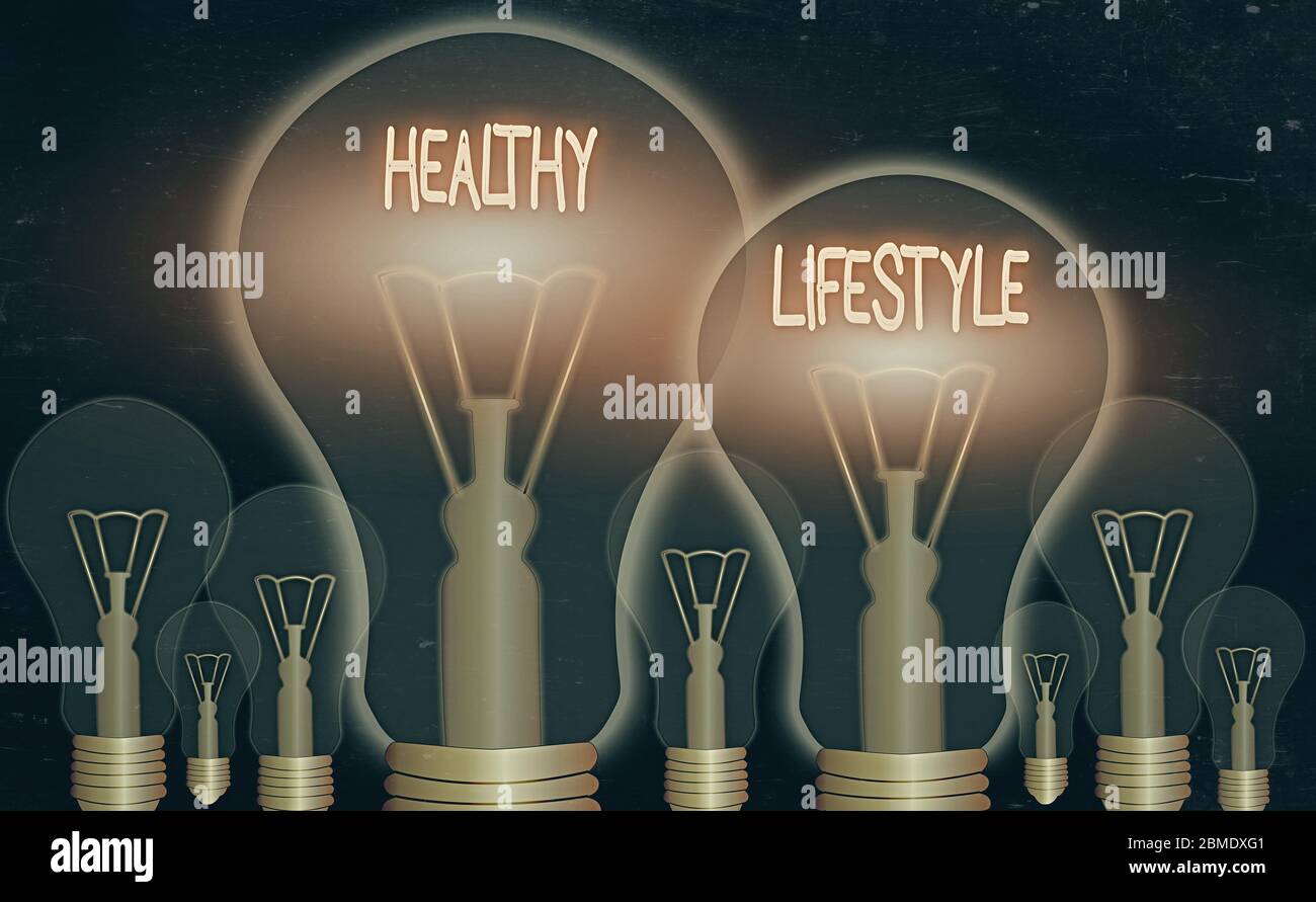 Handwriting text Healthy Lifestyle. Conceptual photo Live Healthy ...