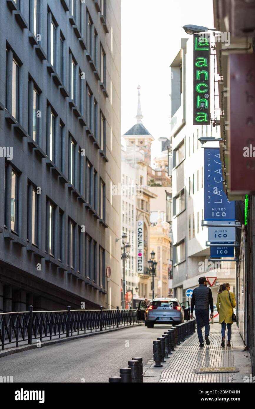 Scene from Madrid, Spain Stock Photo - Alamy