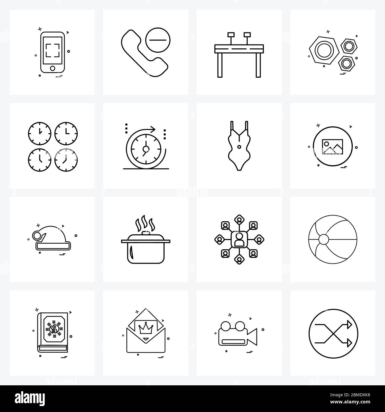 Clock on the top Stock Vector Images - Alamy