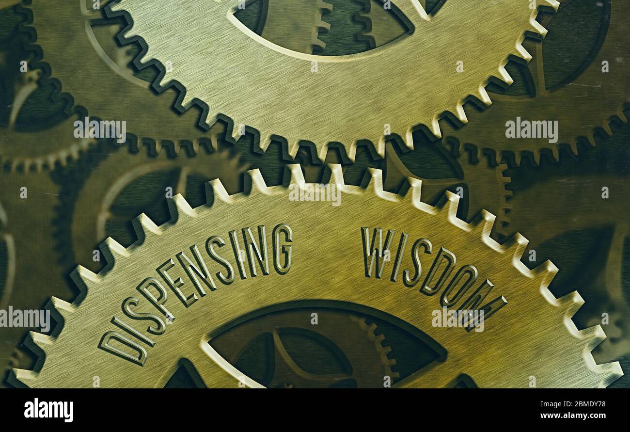 Handwriting text Dispensing Wisdom. Conceptual photo Giving ...