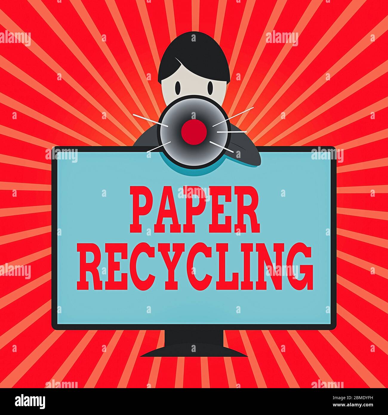 Conceptual hand writing showing Paper Recycling. Concept meaning Using ...