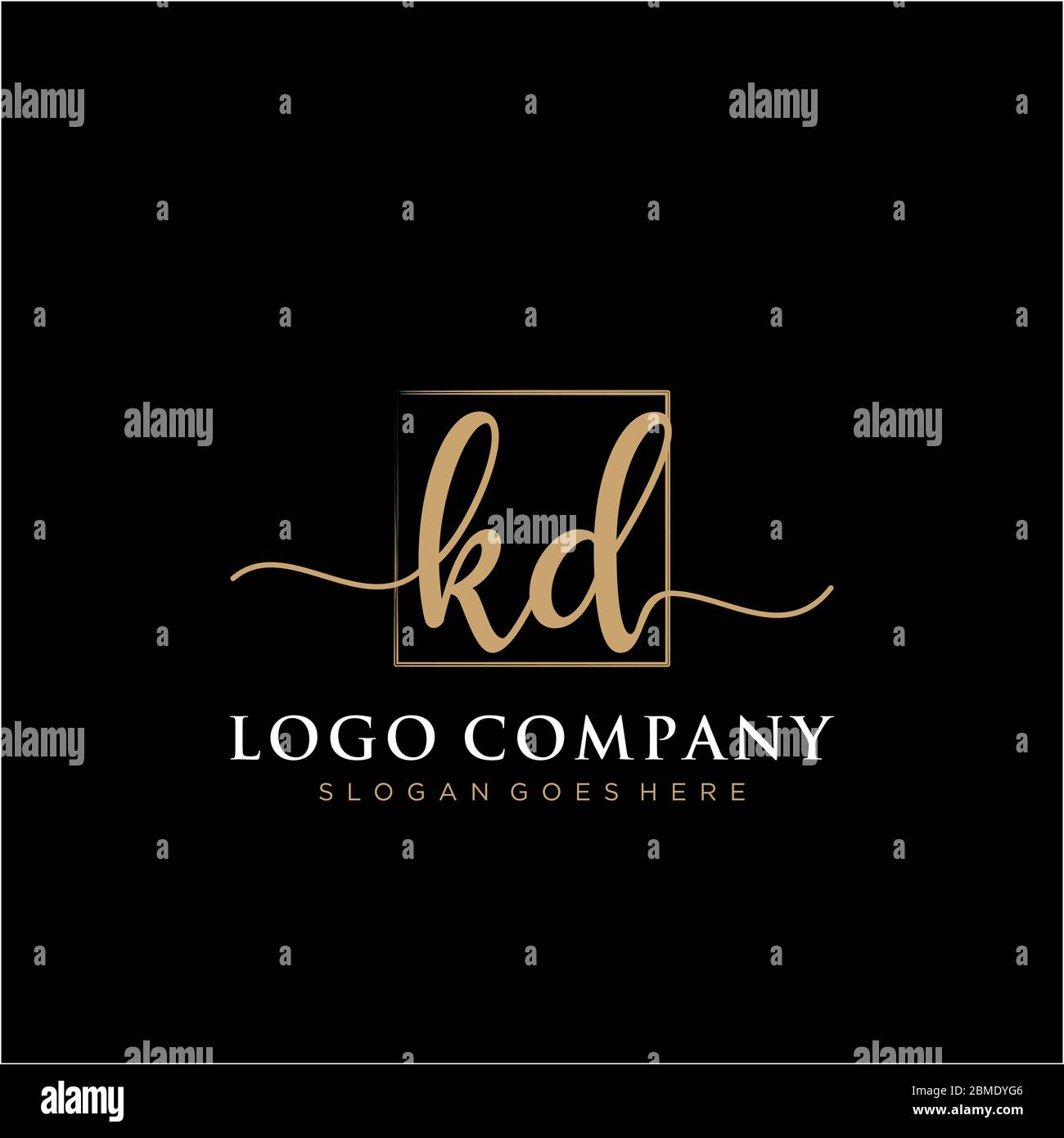 Kd initials logo hi-res stock photography and images - Alamy