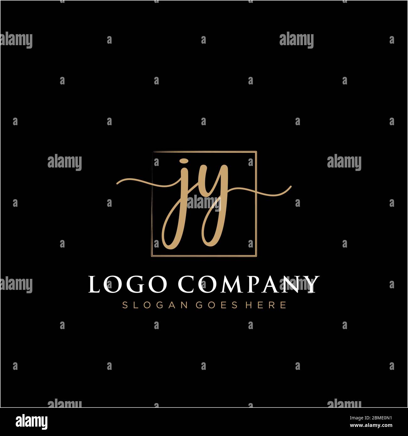 Jy initials logo hi-res stock photography and images - Alamy