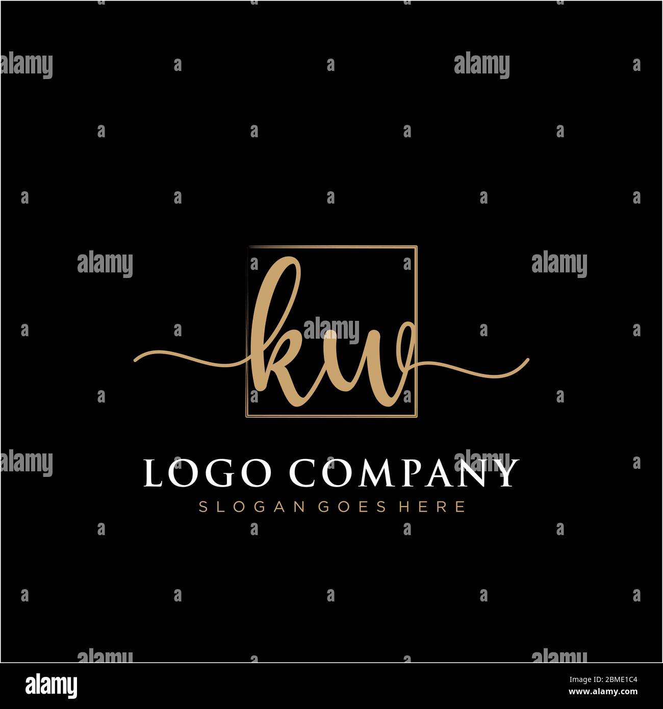 Initial letter kw hi-res stock photography and images - Alamy