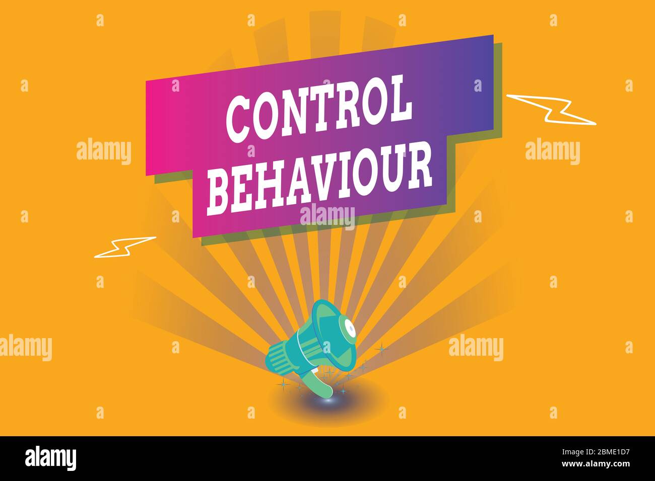 Conceptual hand writing showing Control Behaviour. Concept meaning ...