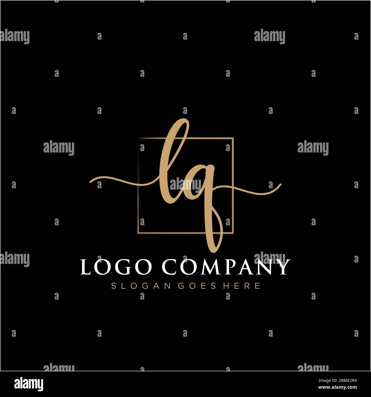 Lq template Stock Vector Images - Alamy