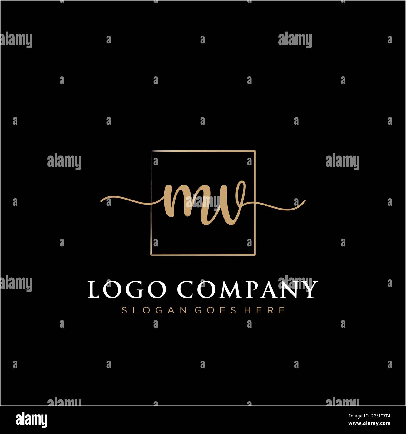 Mv initials Stock Vector Images - Alamy