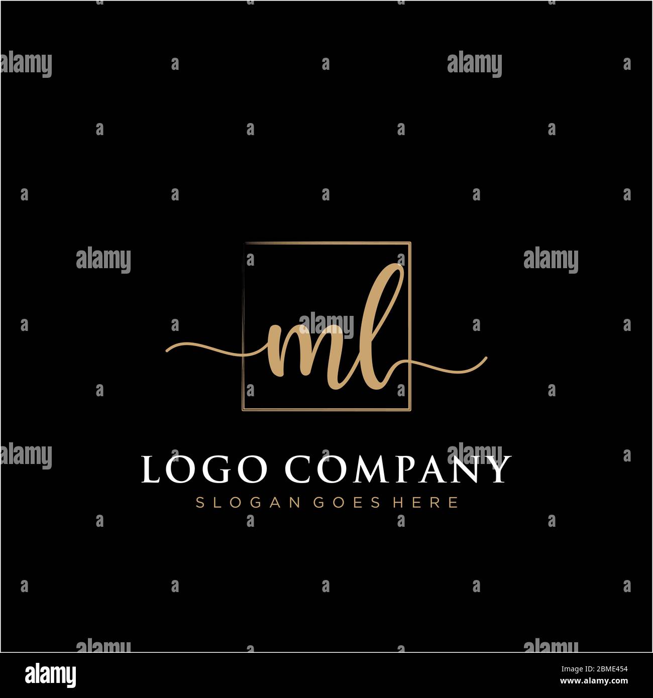 Ml font Stock Vector Images - Alamy