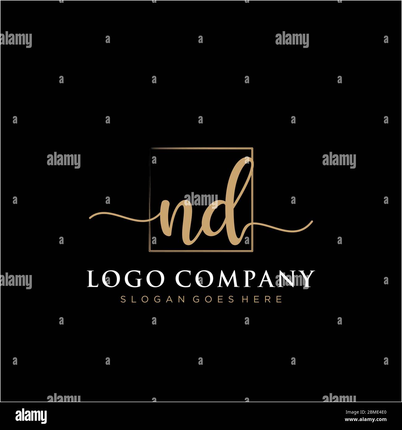 Nd font Stock Vector Images - Alamy