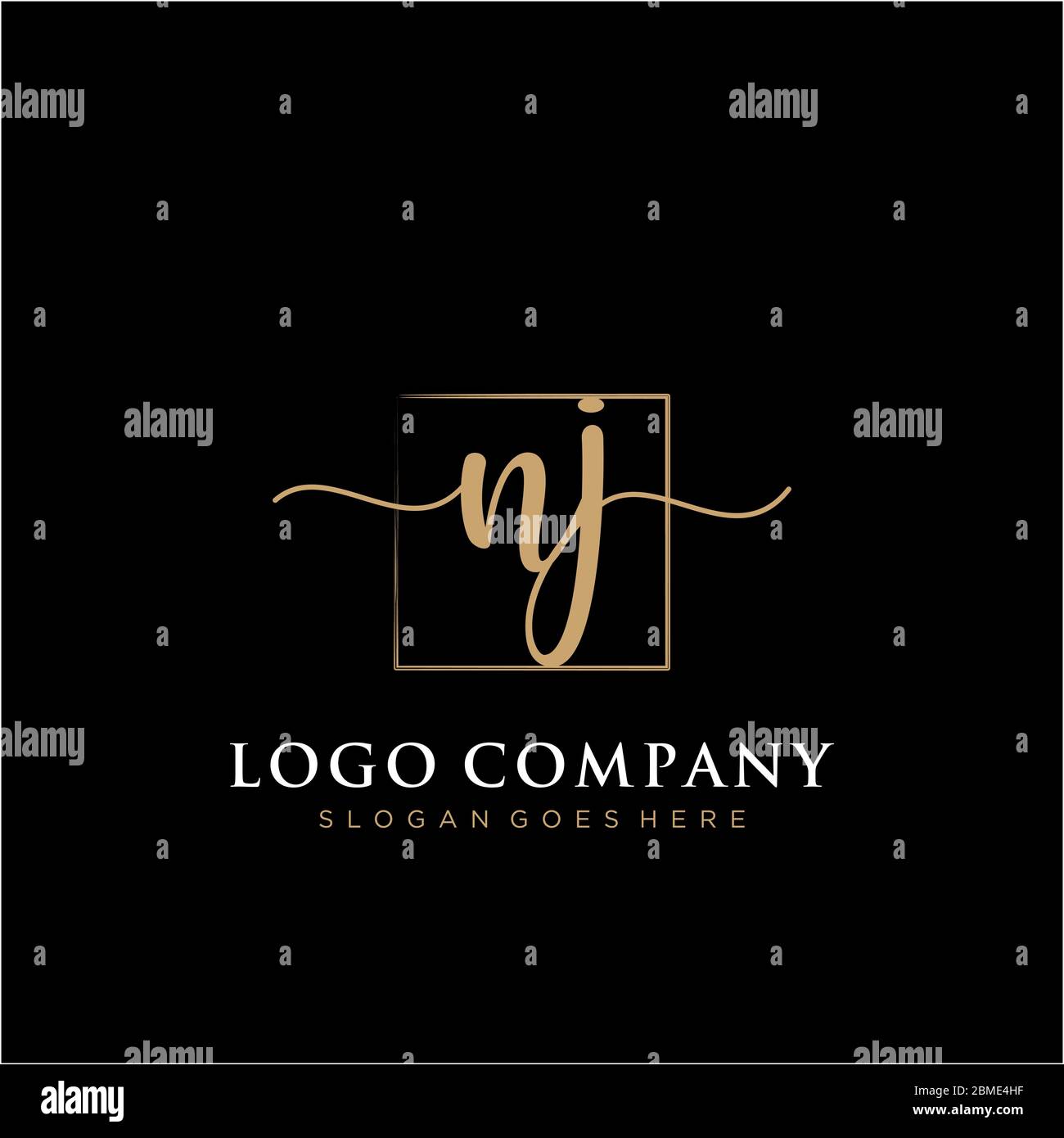 Letter nj vector vectors hi-res stock photography and images - Alamy