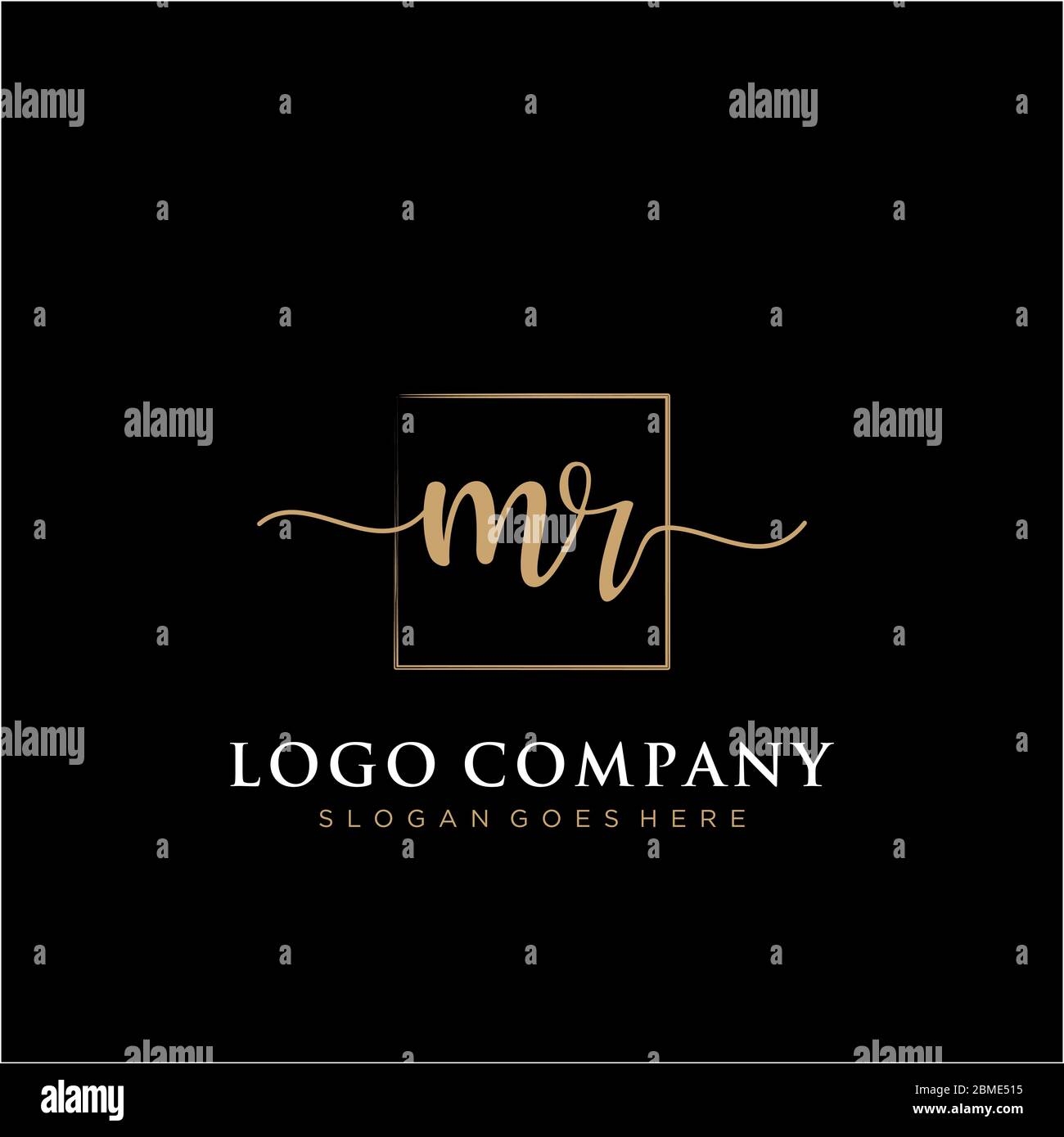 Mr initials logo High Resolution Stock Photography and Images - Alamy