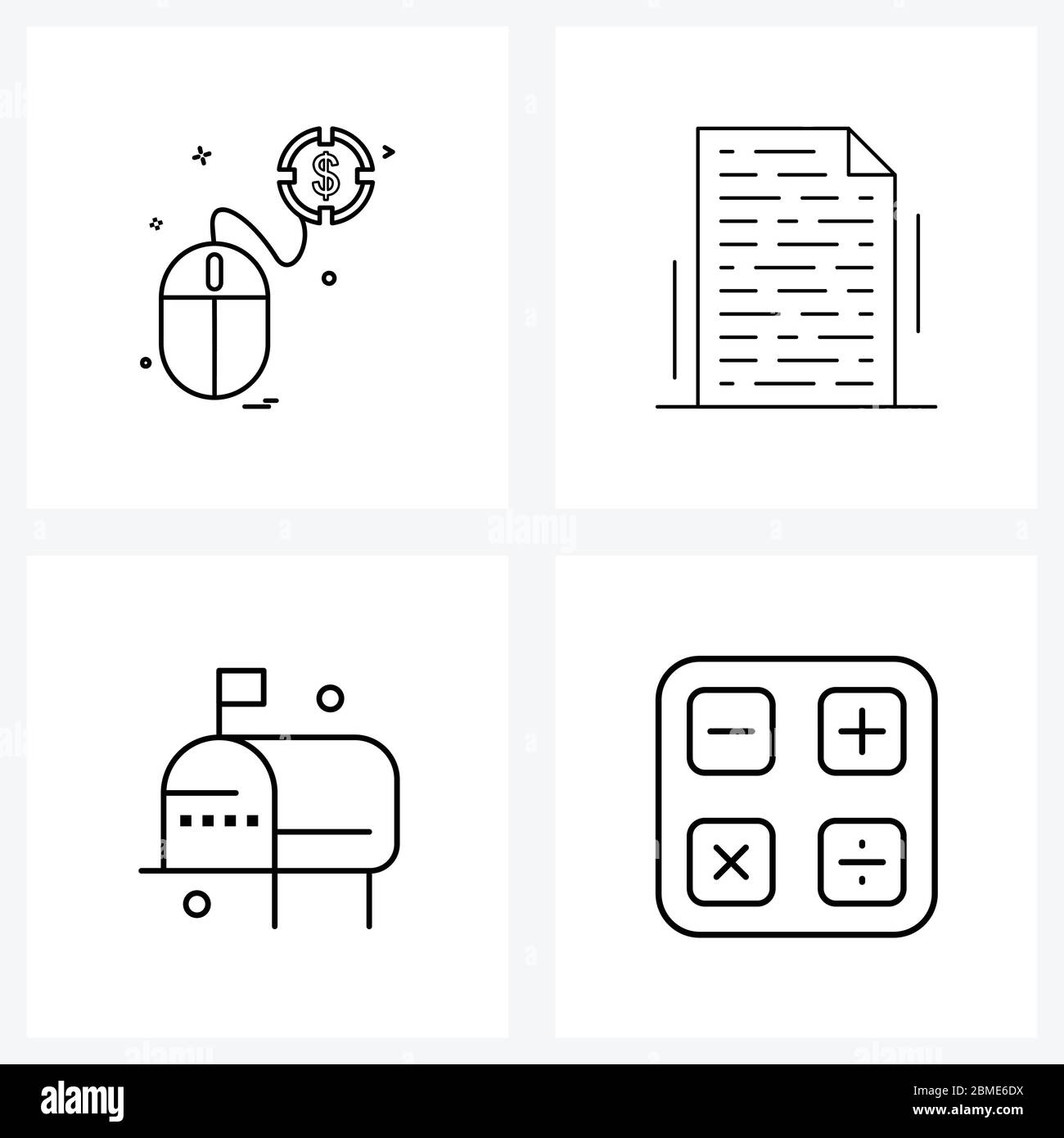 Simple mail box delivery device Stock Vector Images - Alamy