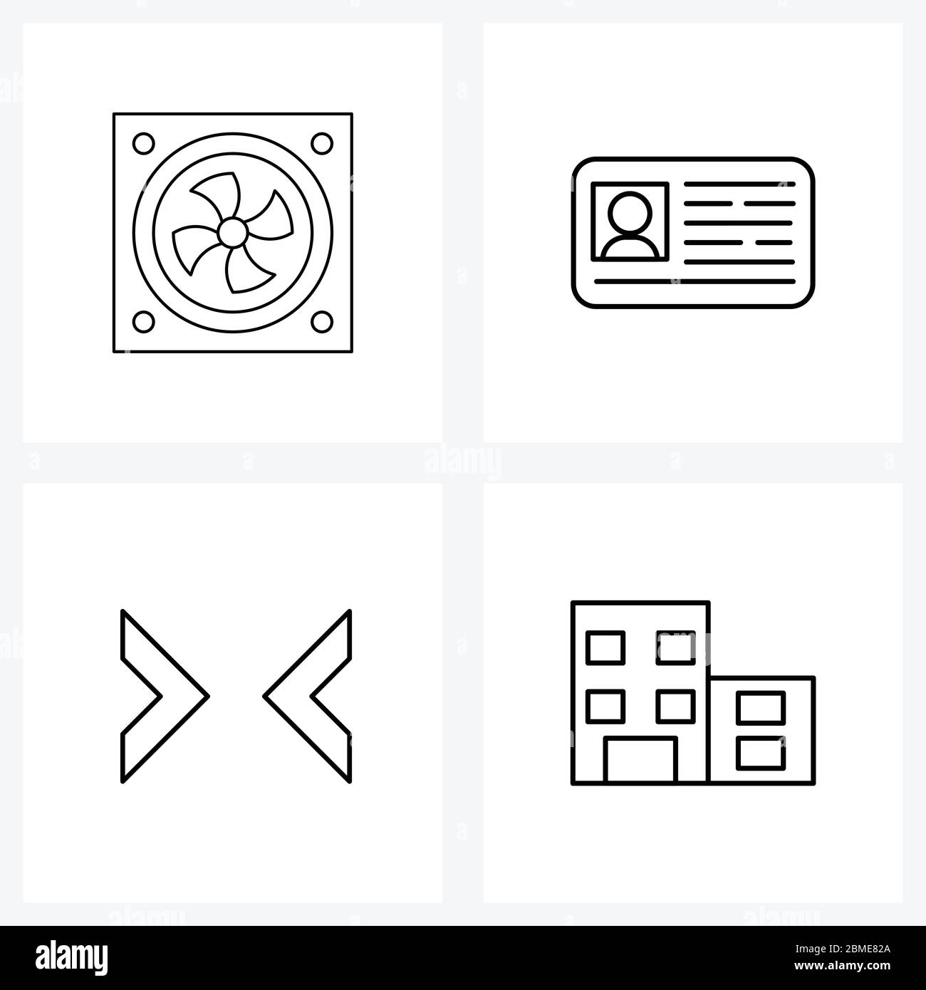 Id card icon symbols Black and White Stock Photos & Images - Alamy