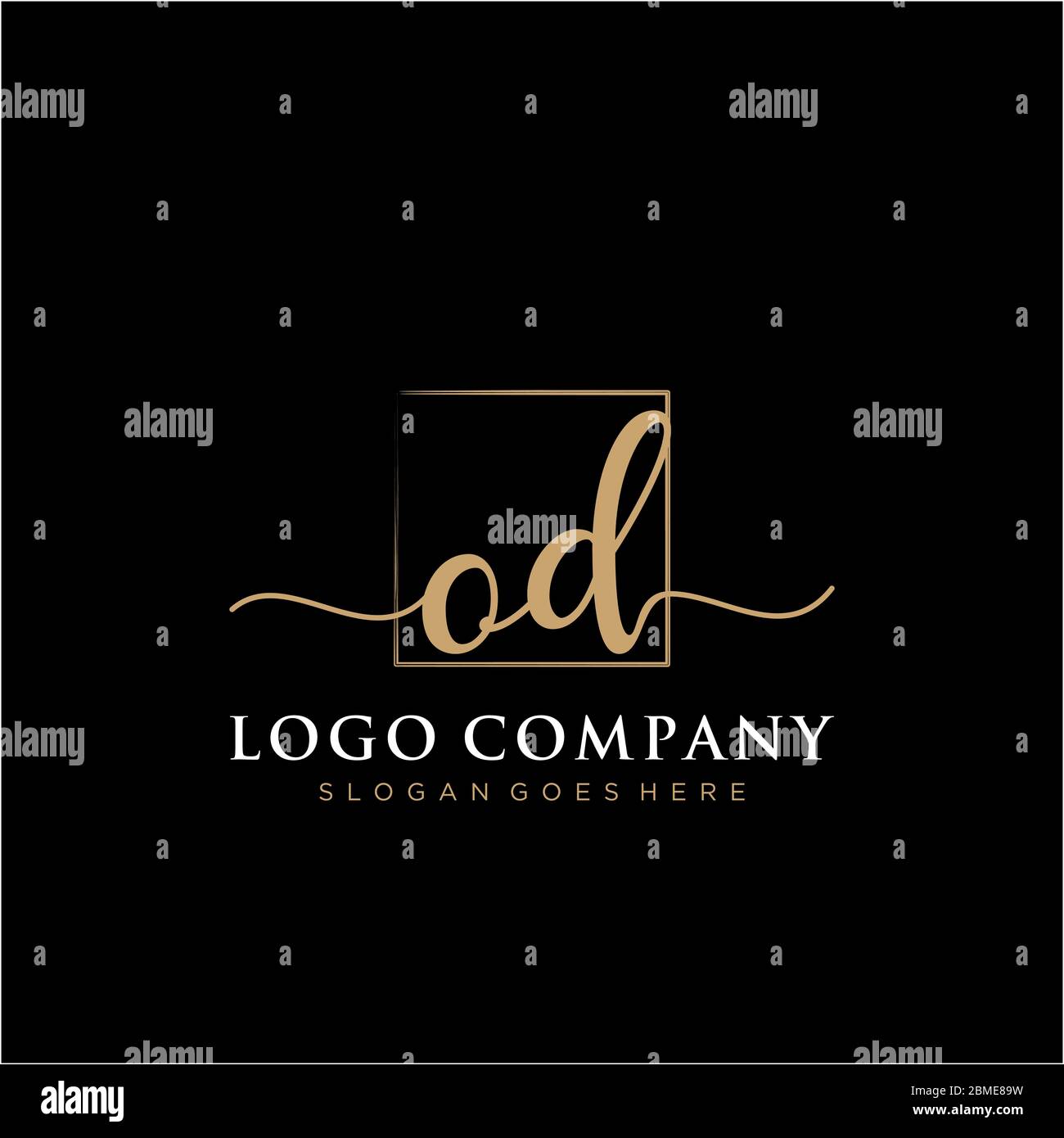 Od logo vector vectors hi-res stock photography and images - Alamy