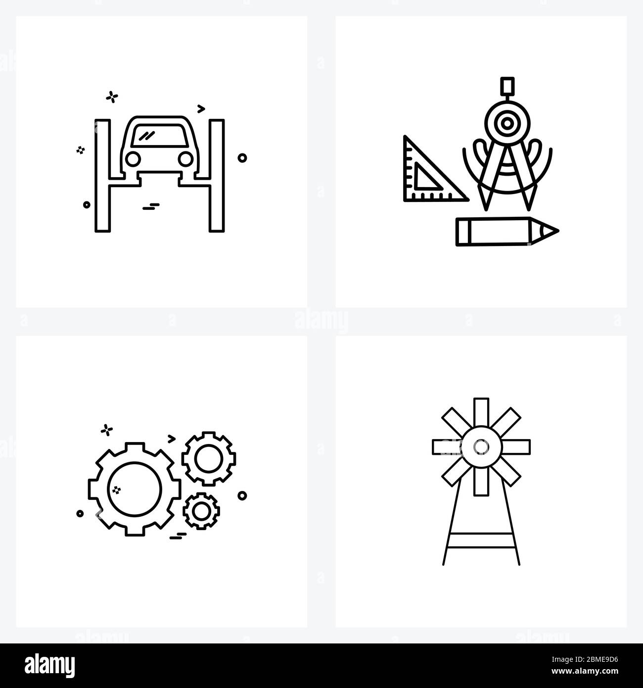 Mill engine Stock Vector Images - Alamy