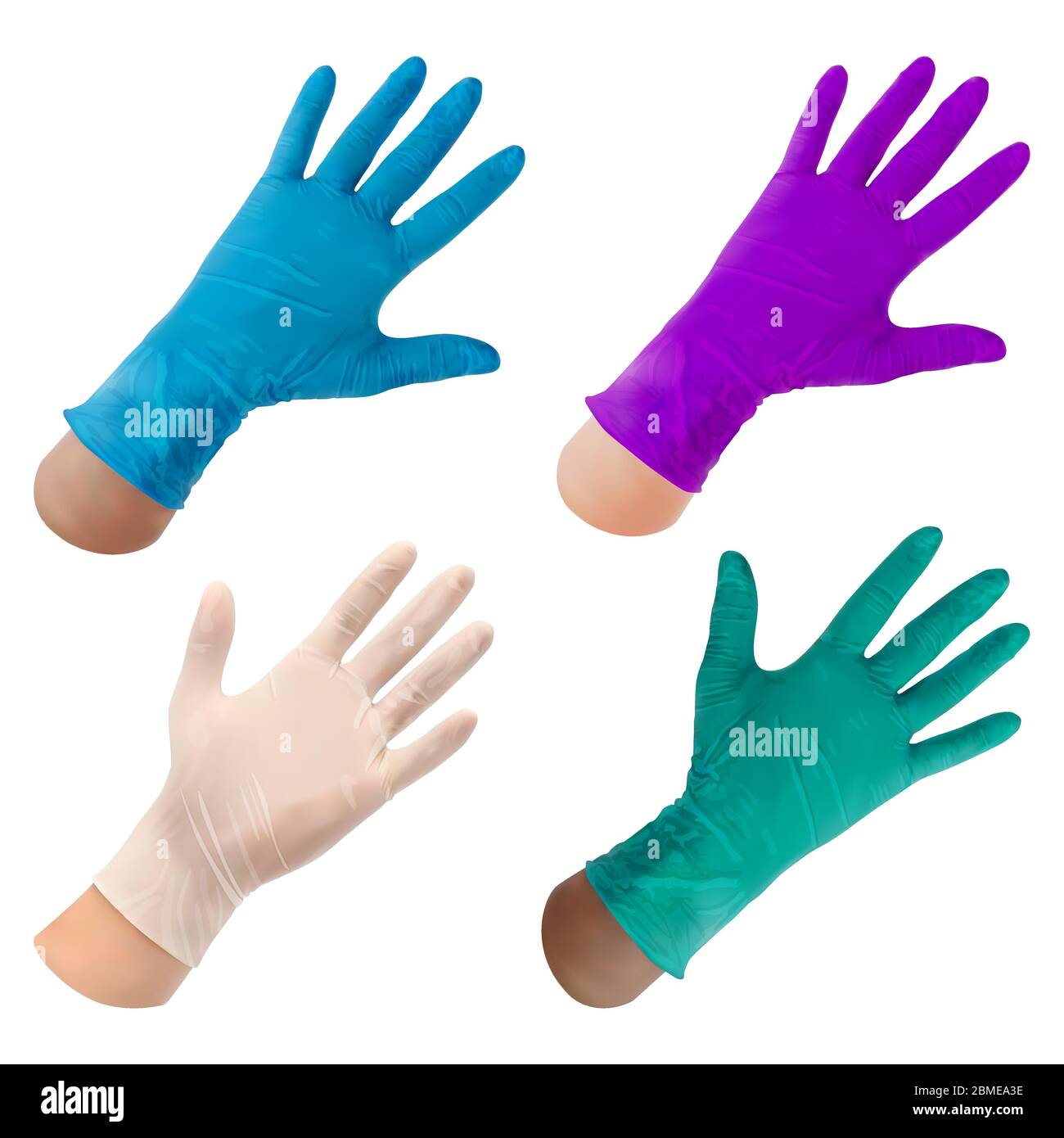 Colored Latex Gloves