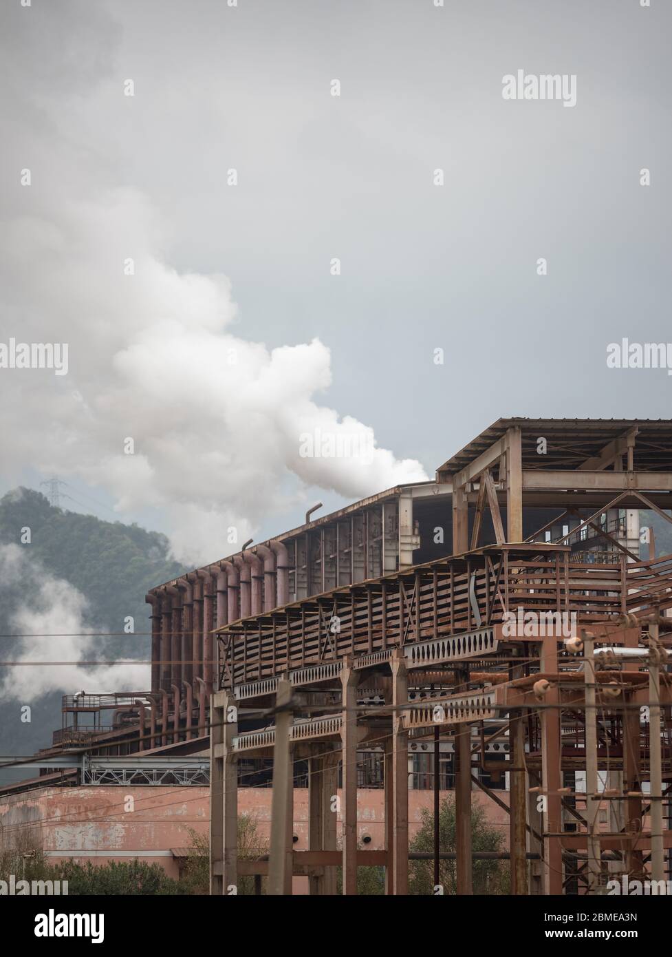 Old factory smokestack hi-res stock photography and images - Alamy