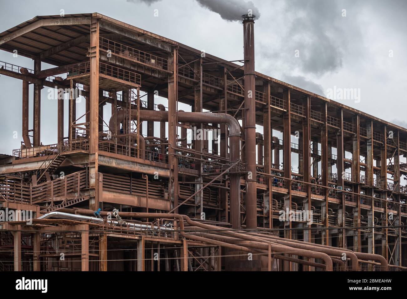 Old factory smokestack hi-res stock photography and images - Alamy
