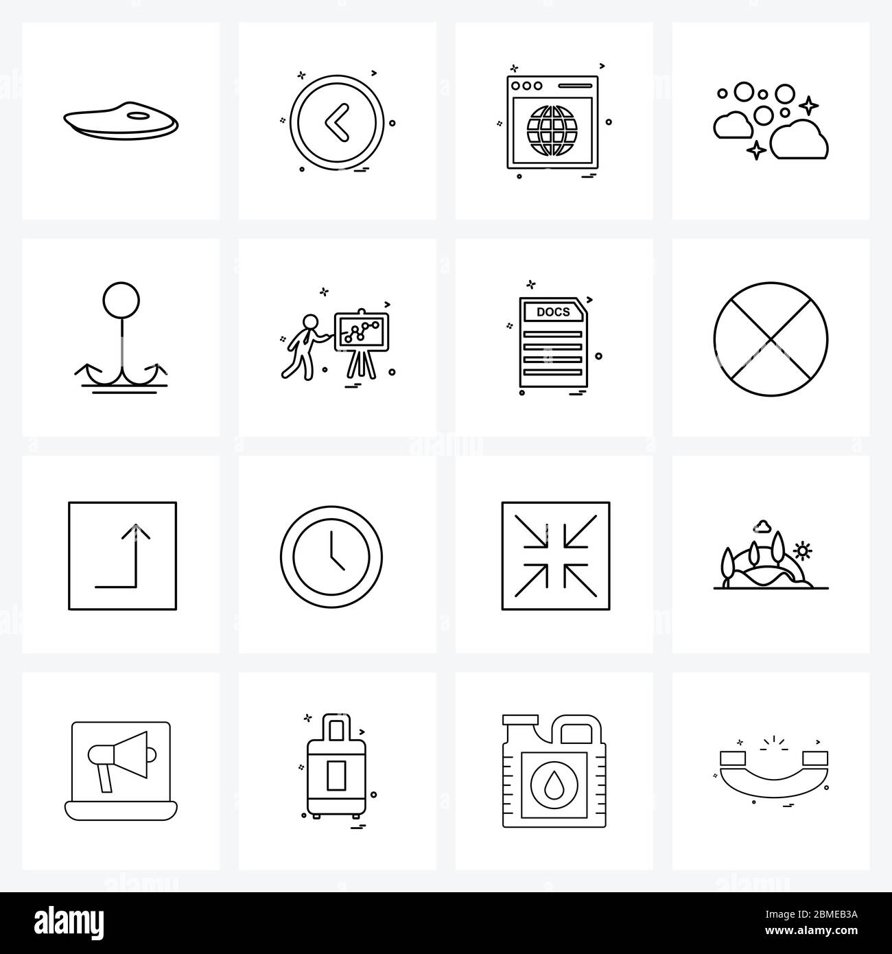 Set of 16 UI Icons and symbols for soap, clean, interface, websites ...