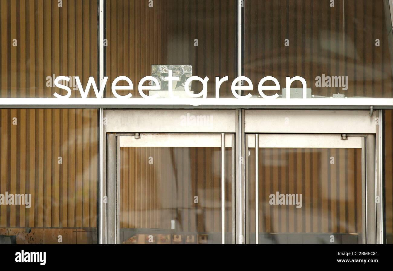 Sweet Green logo is seen on one of their branches Stock Photo - Alamy