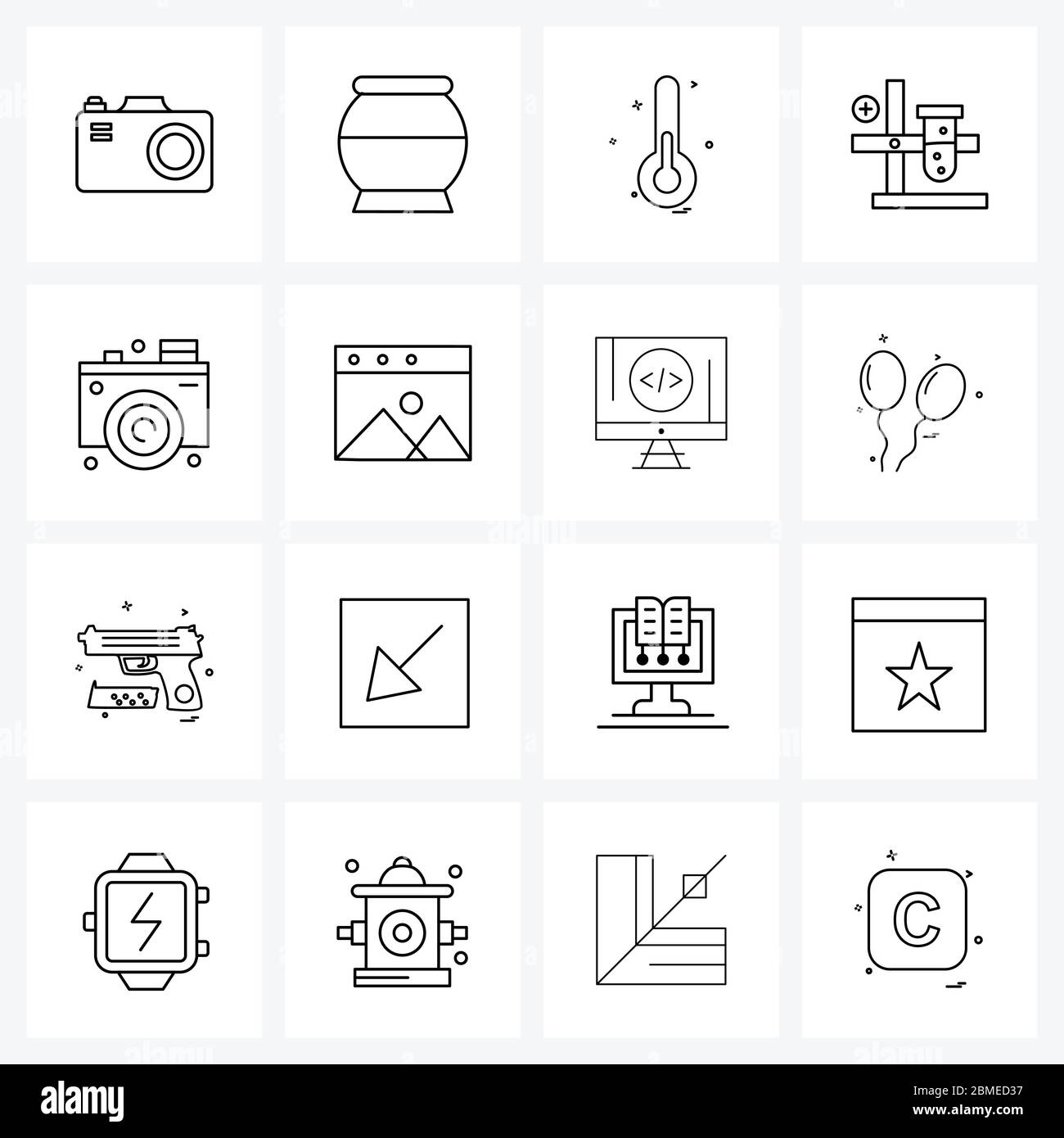 Image digital interface symbols Black and White Stock Photos & Images ...