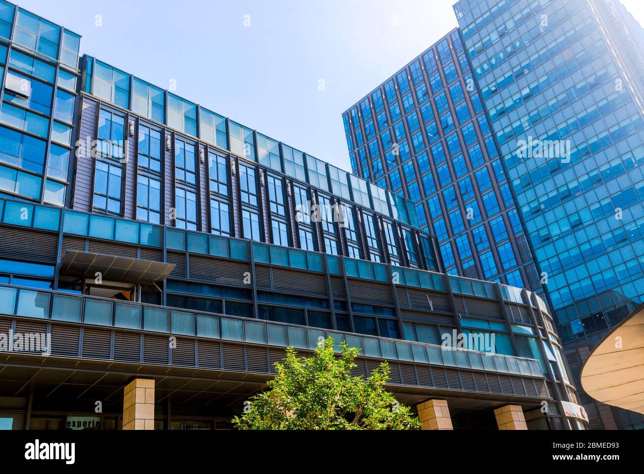 High - rise commercial buildings in modern city Stock Photo - Alamy