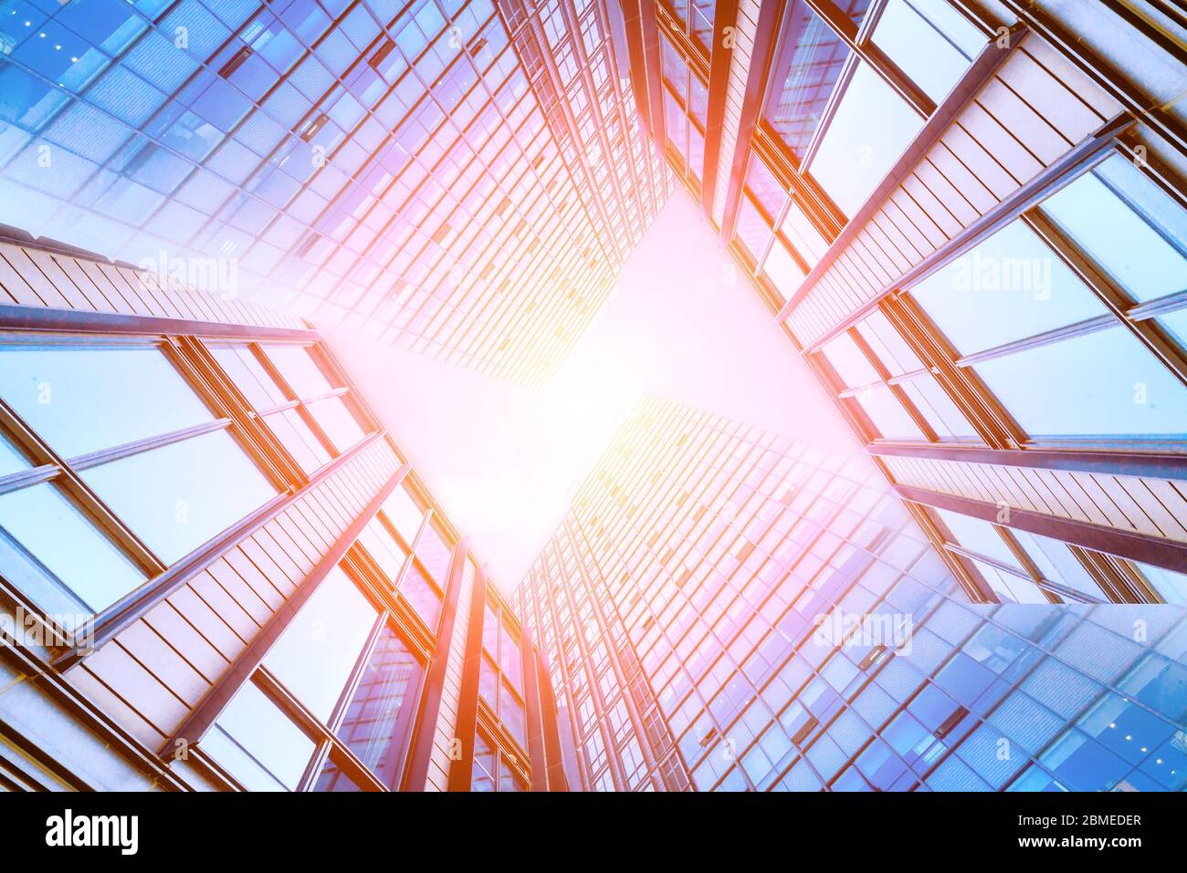 High - rise commercial buildings in modern city Stock Photo - Alamy