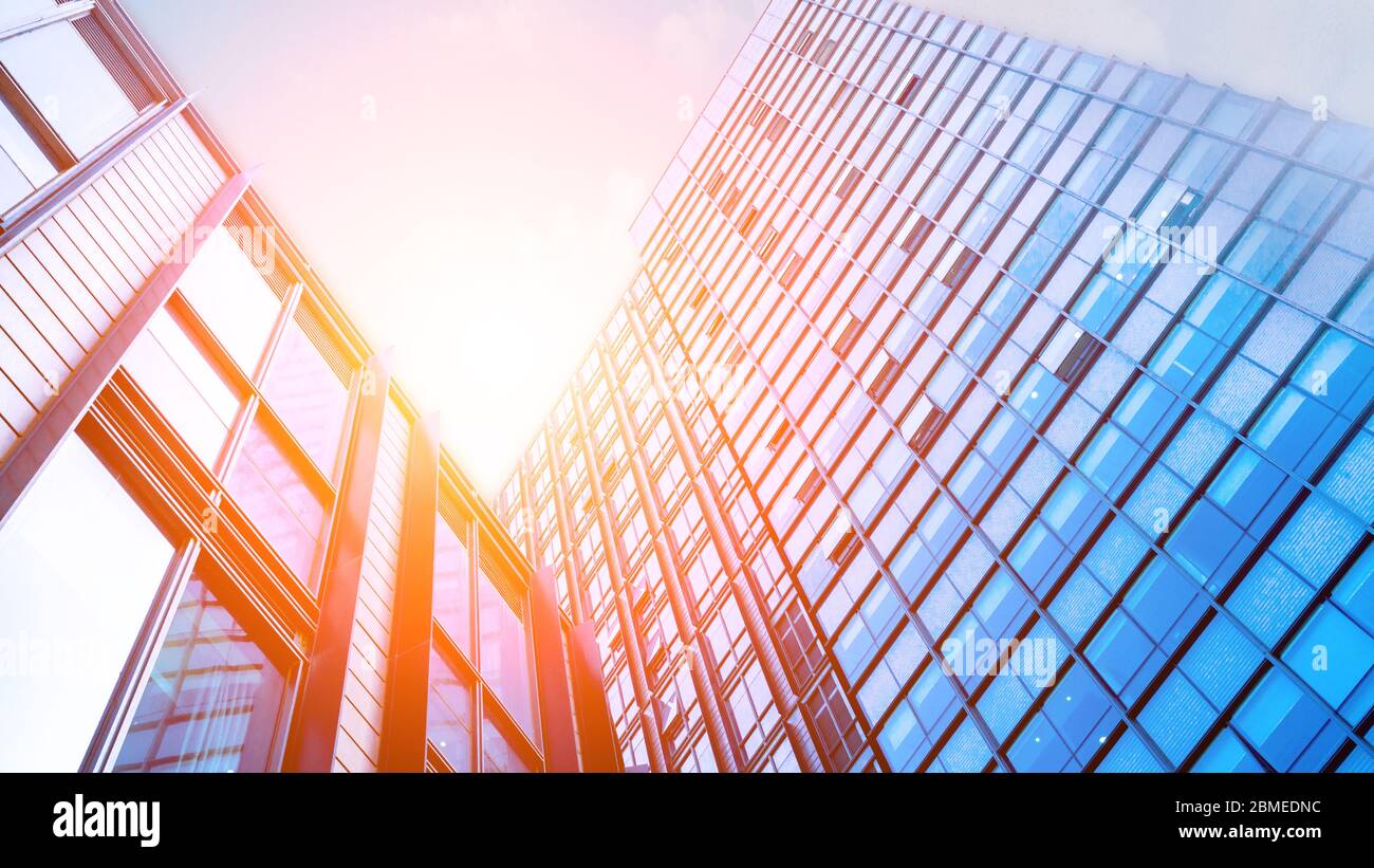 High - rise commercial buildings in modern city Stock Photo - Alamy