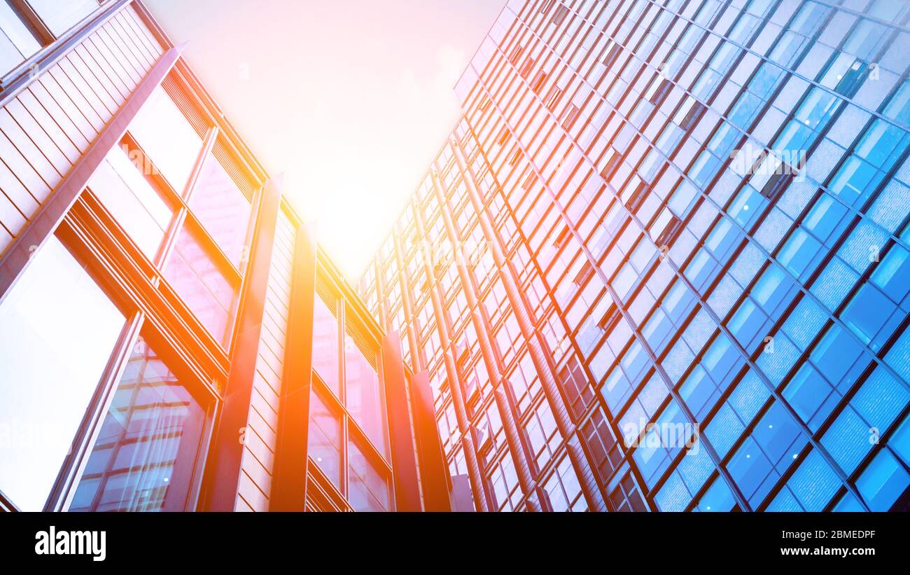 High - rise commercial buildings in modern city Stock Photo - Alamy