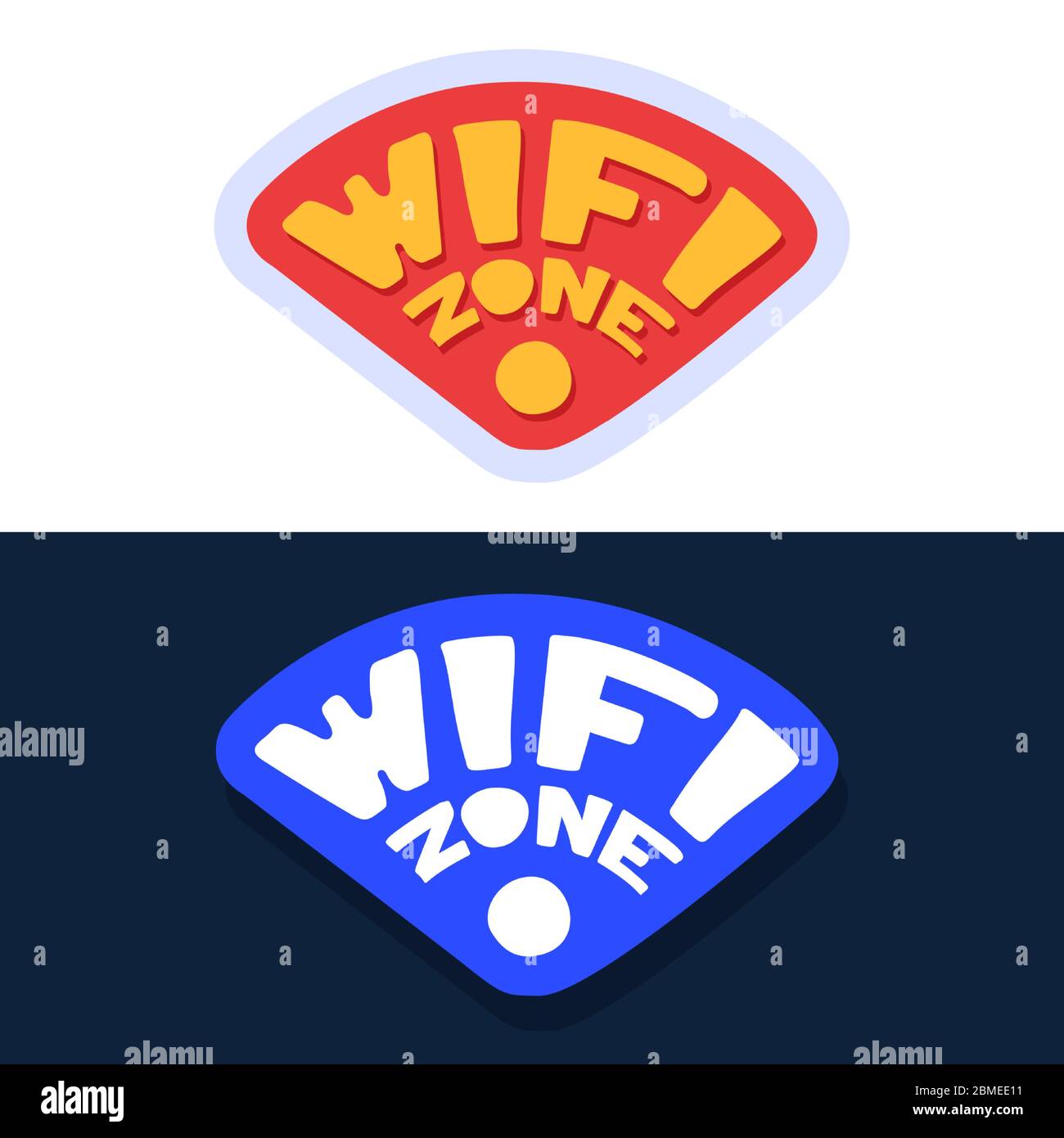 Wifi zone. Sticker for social media content. Vector hand drawn ...