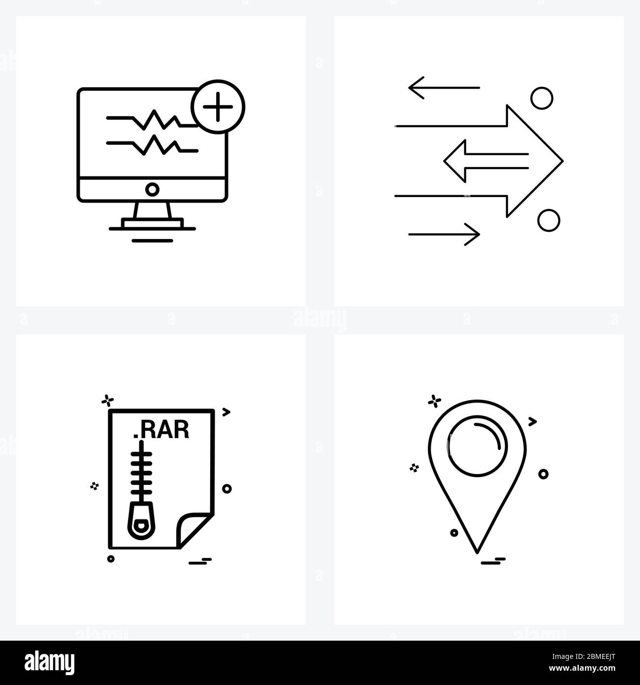 Ecg icon symbols hi-res stock photography and images - Alamy