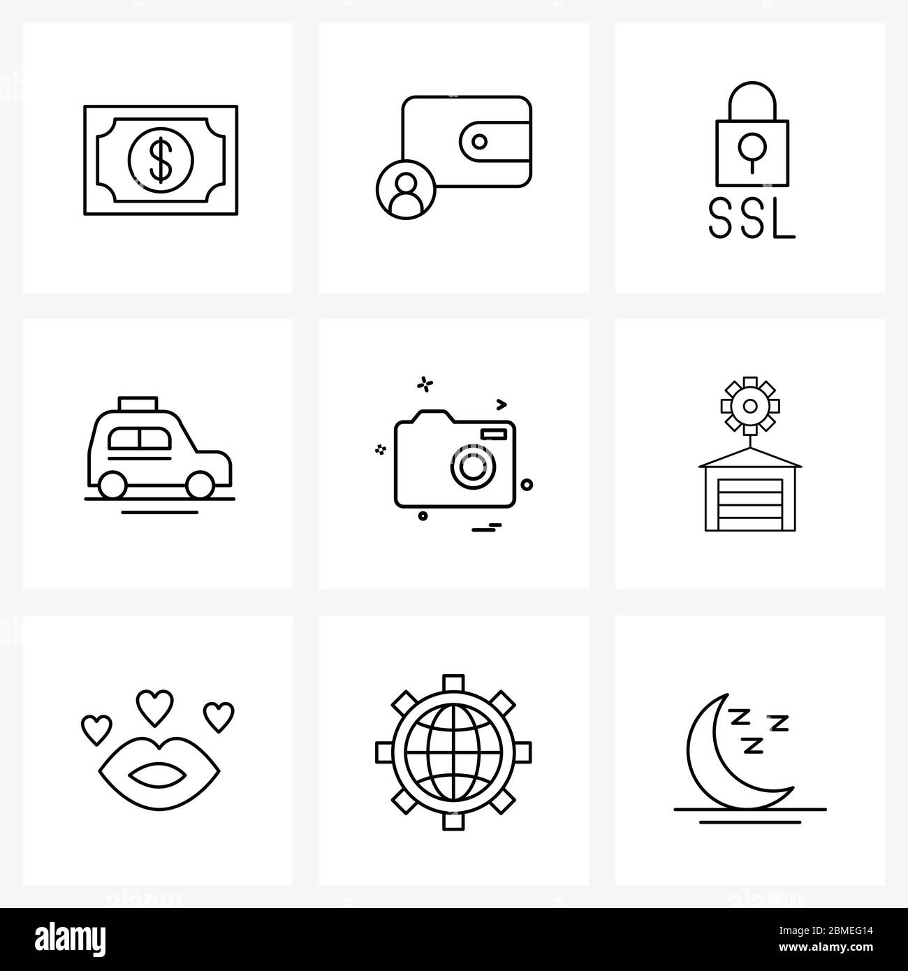 Car with lips Stock Vector Images - Alamy