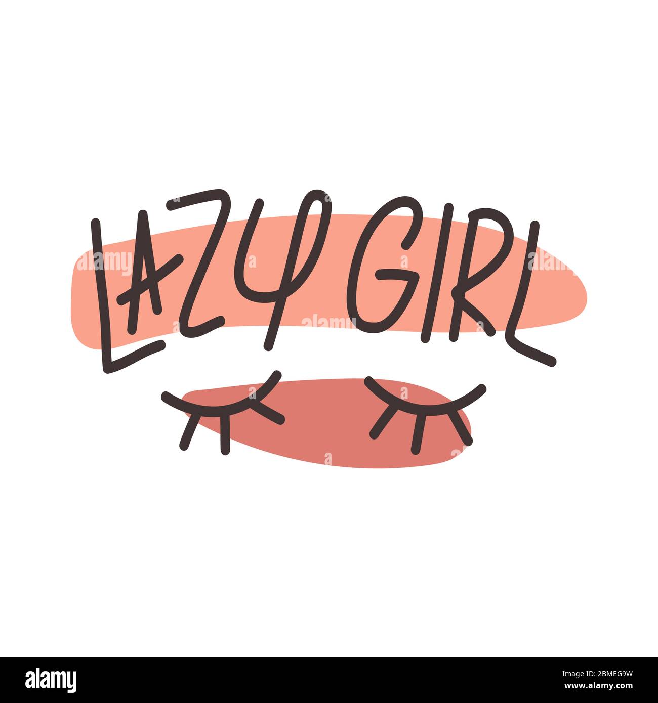 Lazy girl Stock Vector Images - Alamy