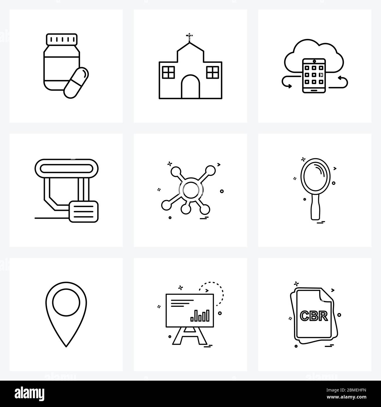 9 Universal Icons Pixel Perfect Symbols of bonding, tech, mobile ...
