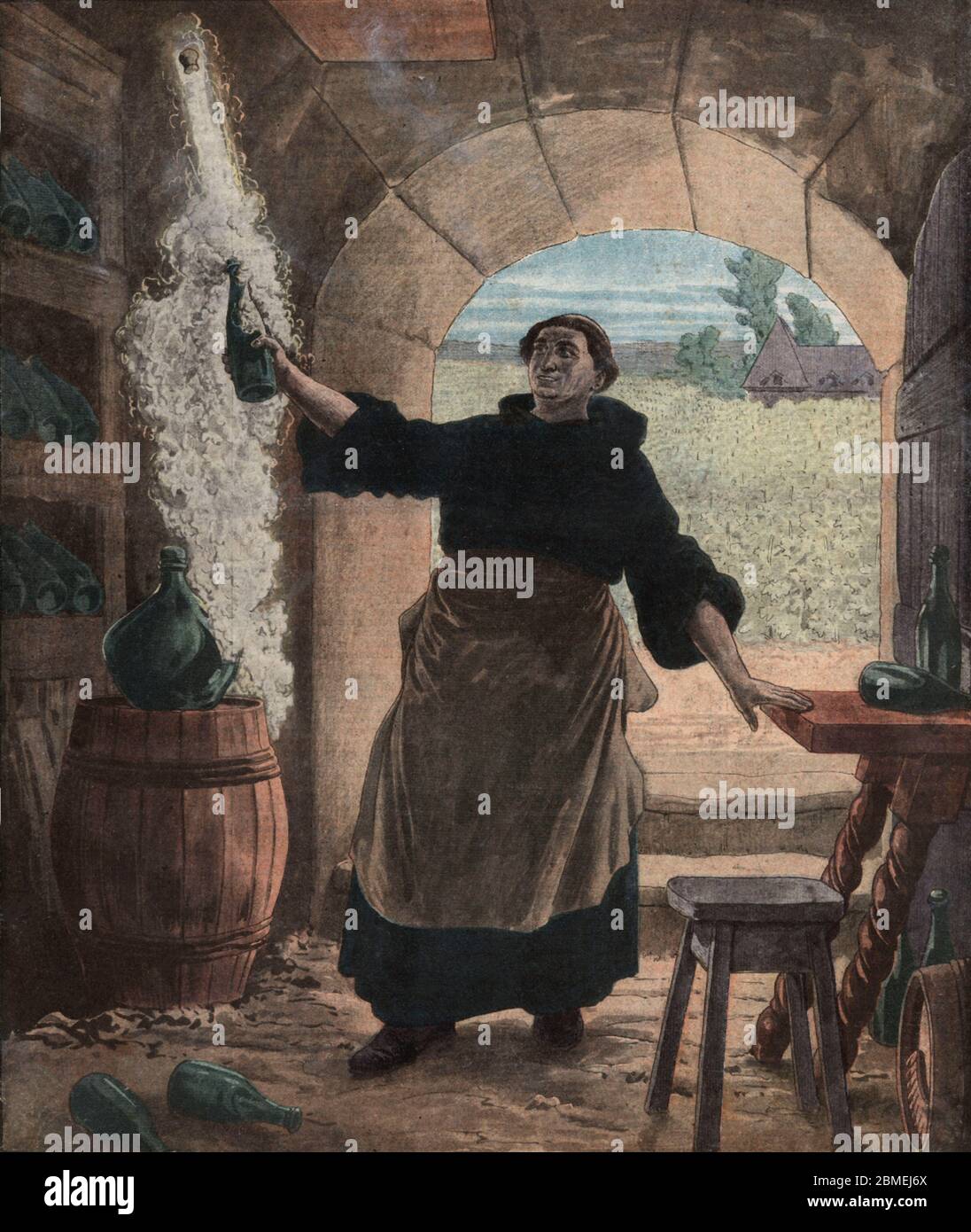 Dom Pierre Perignon (1638-1715), monje benedictino francés de ...