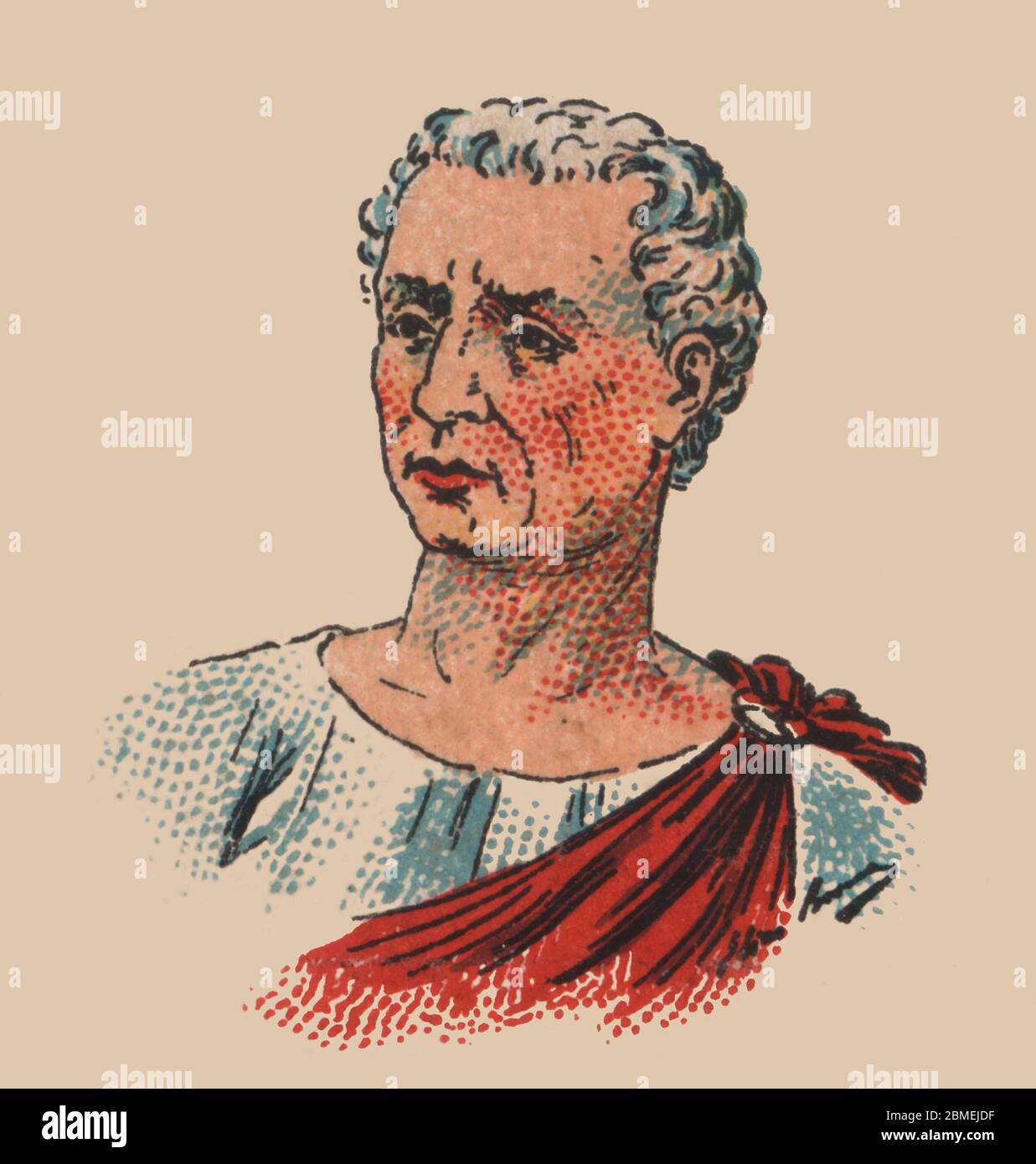 Tito Livio (59 aC-17 dC), historiador romano. Grabado de 1900 Stock ...