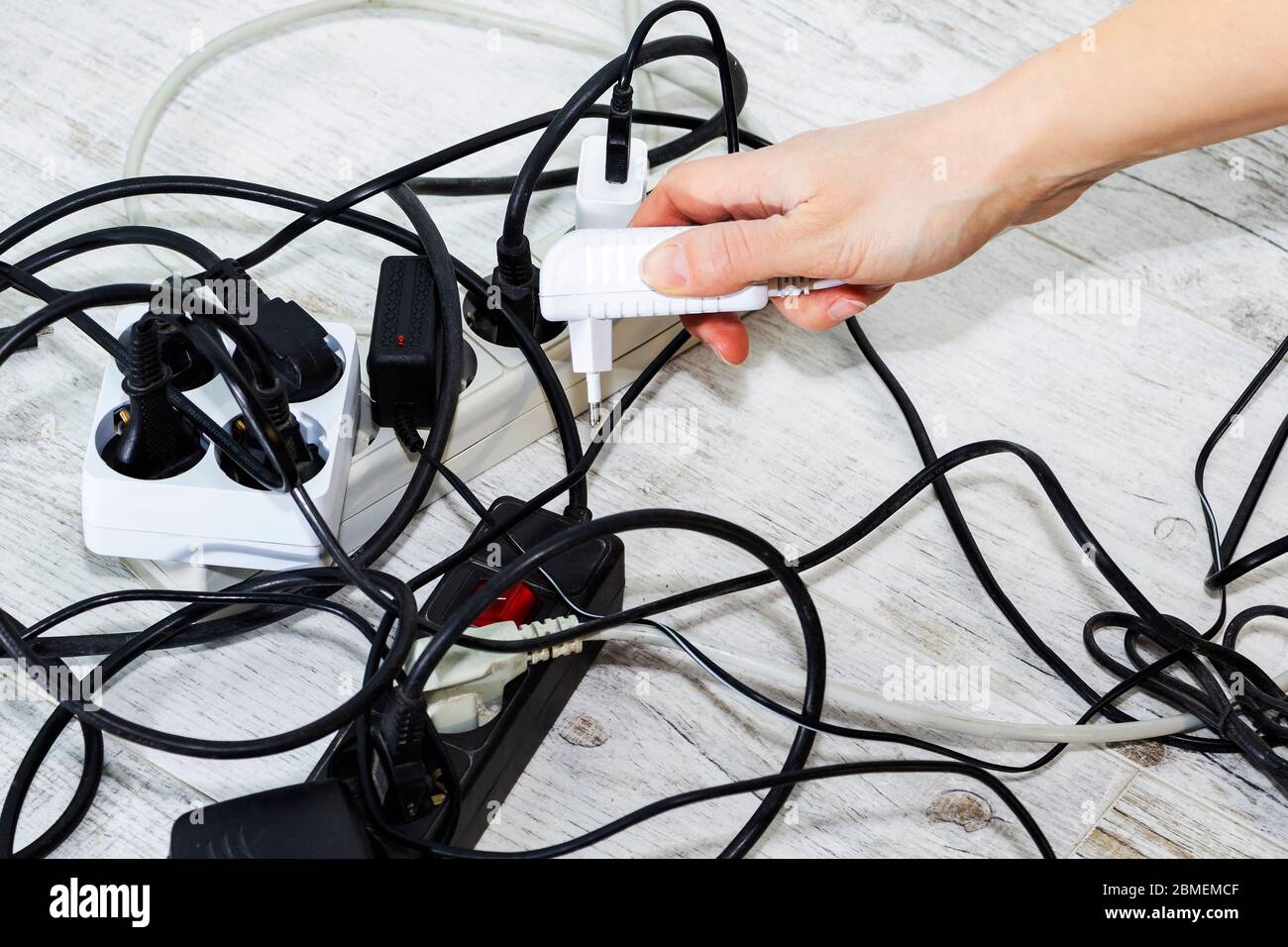 Multiple outlet power strip hi-res stock photography and images - Alamy
