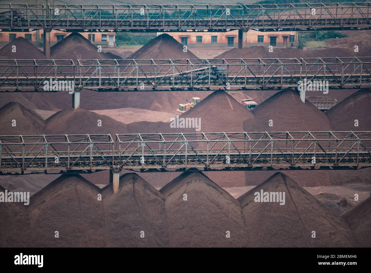 view of monohydrallite mine field. Sand mine Stock Photo - Alamy