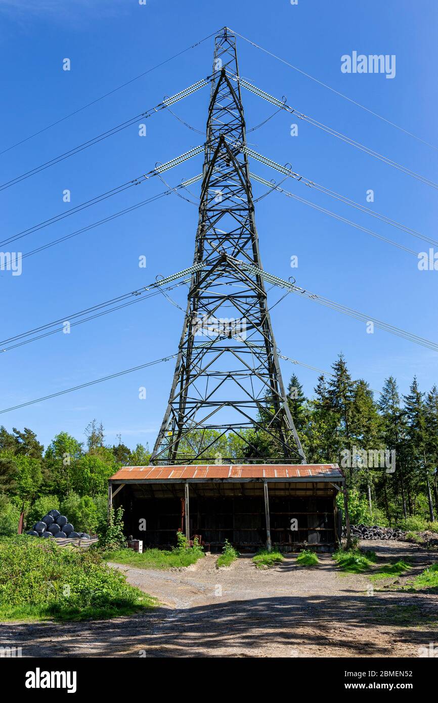 Power Line in rural area, Electricity, Fuel and Power Generation ...