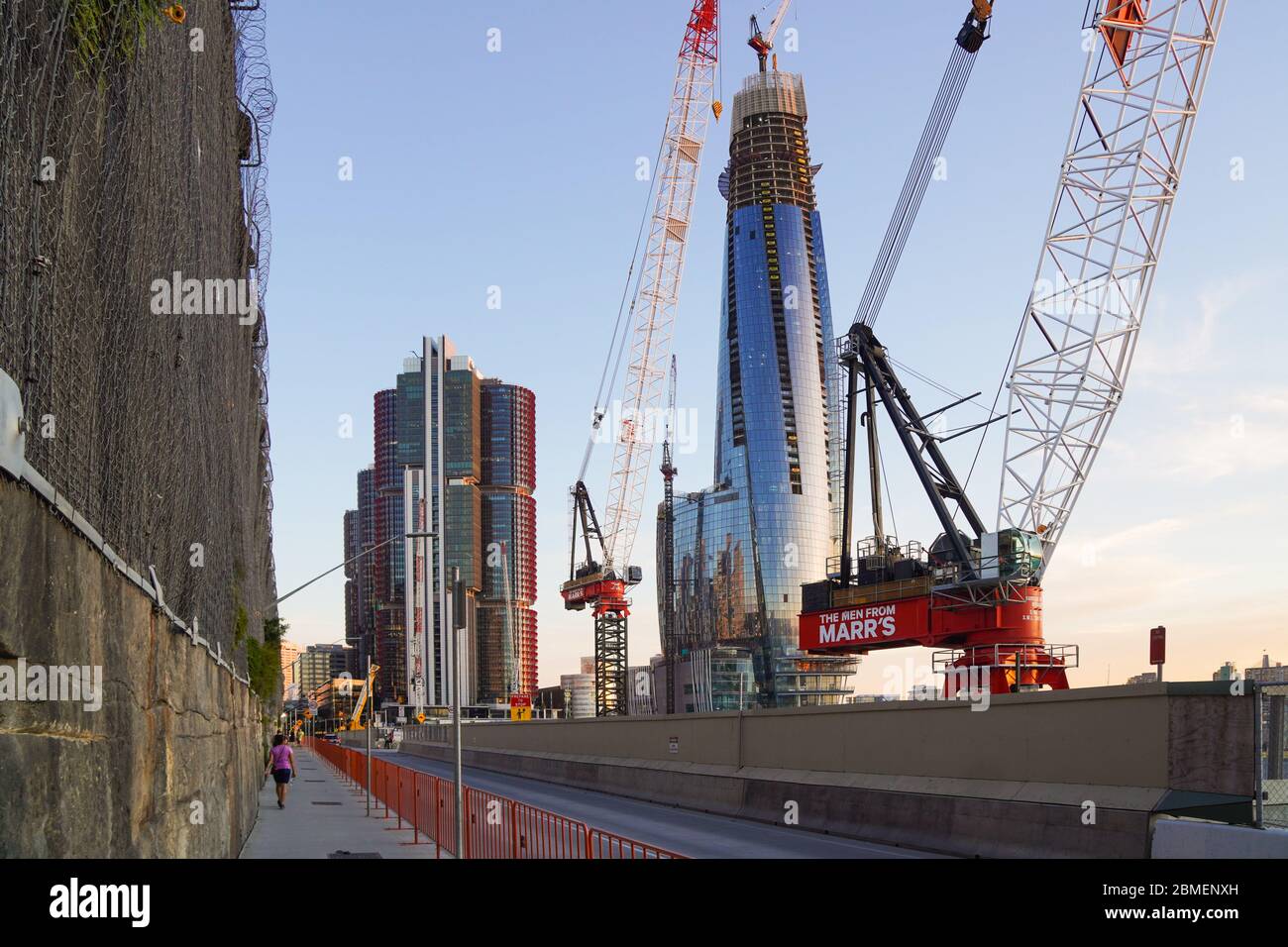Construction of Crown Casion Tower at Barangaroo in Sydney Stock Photo ...