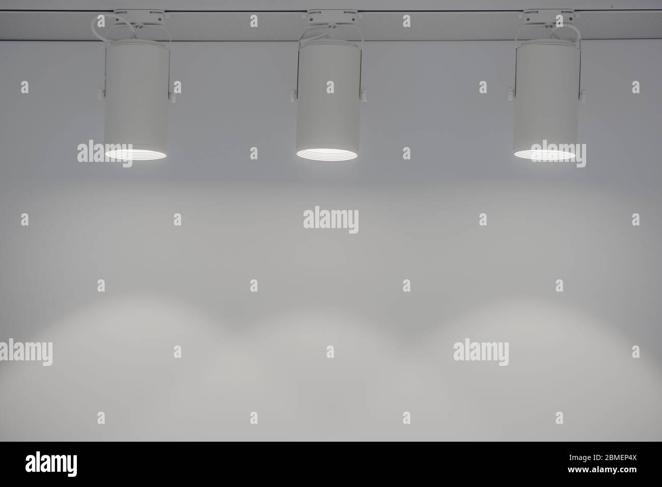 LED Downlight on white wall Stock Photo - Alamy